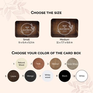 Crafted Memories, Personalized Wood and Acrylic Card Box for Your ...