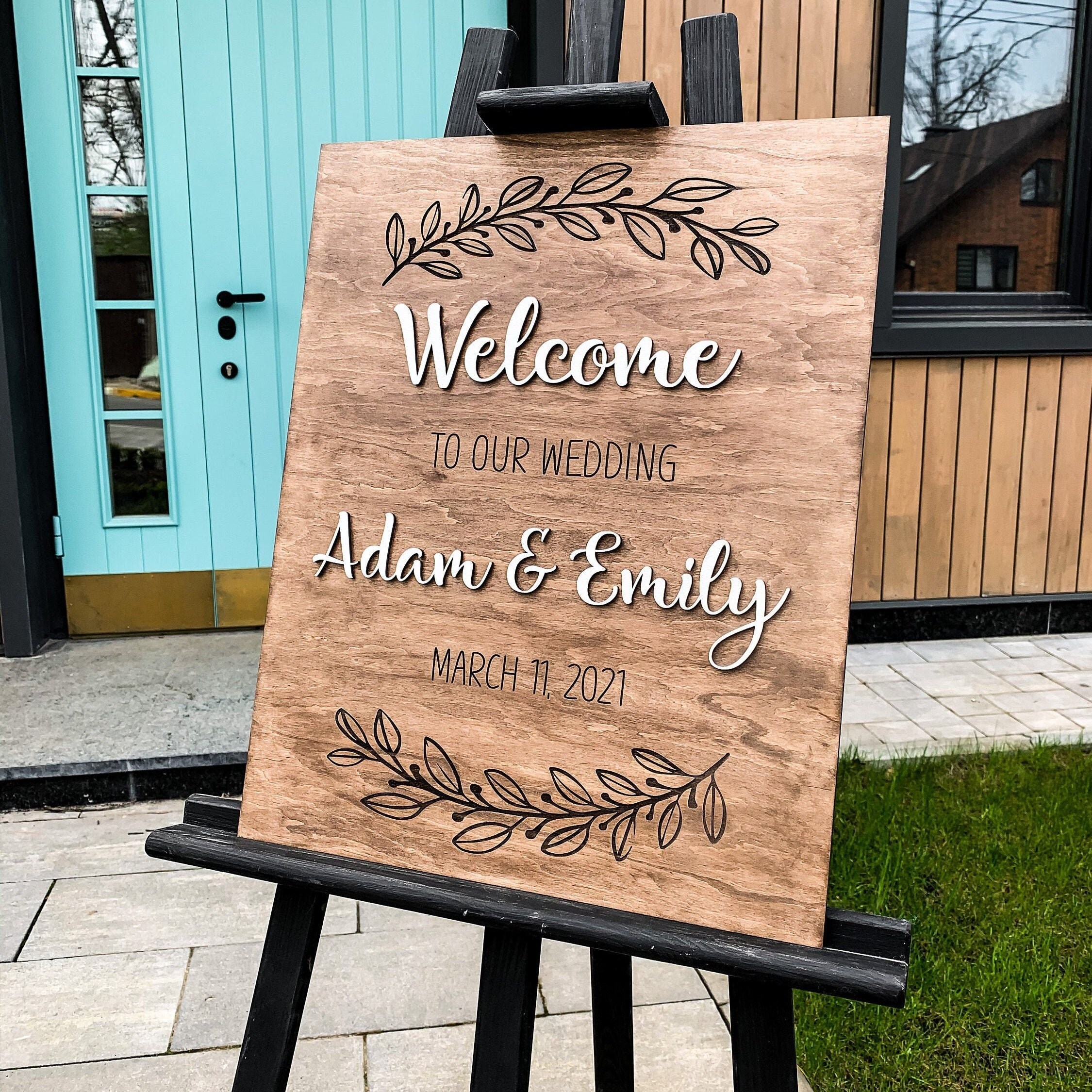 Wedding Reception Welcome Sign Bridal Shower Wooden Decor - Etsy Australia
