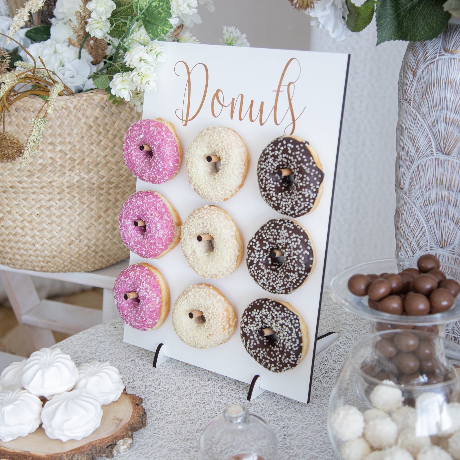 Personalized Donut Wall Stand Donut Stand Donut Board Etsy