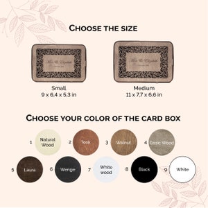 Rectangle Wedding Card Box With Envelopes Slot , Custom Wooden Advice ...