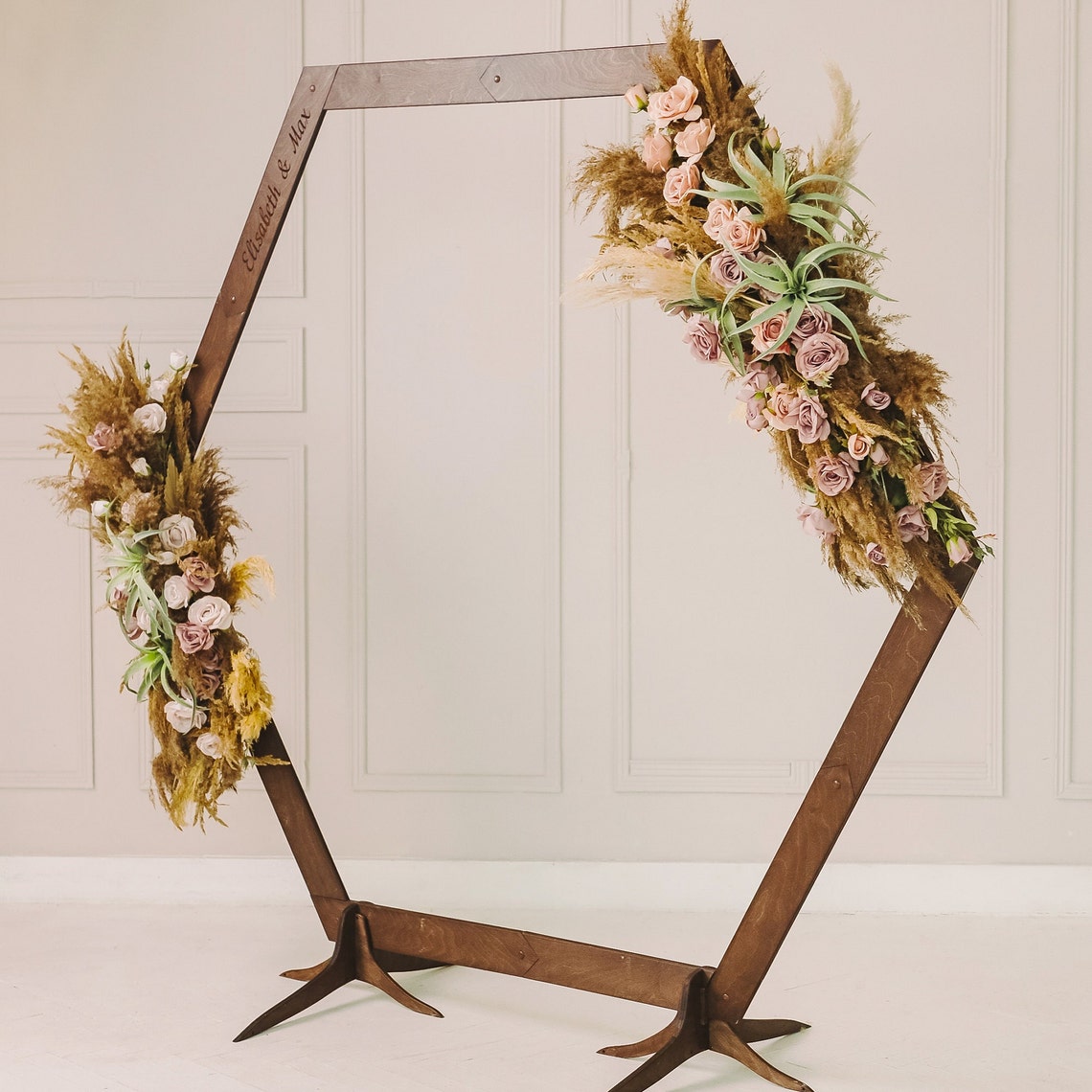 Circle Wedding Arch Wedding Arch Hexagon Triangle Rustic - Etsy Canada