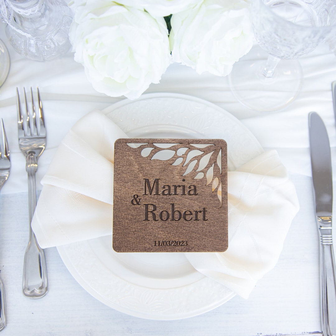 Wedding Drink Coasters, Wedding Favors for Guests in Bulk, Personalized ...
