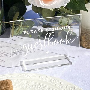 Guest Book, Guest Book Sign, Acrylic Sign, Acrylic Guestbook by Eli - Etsy