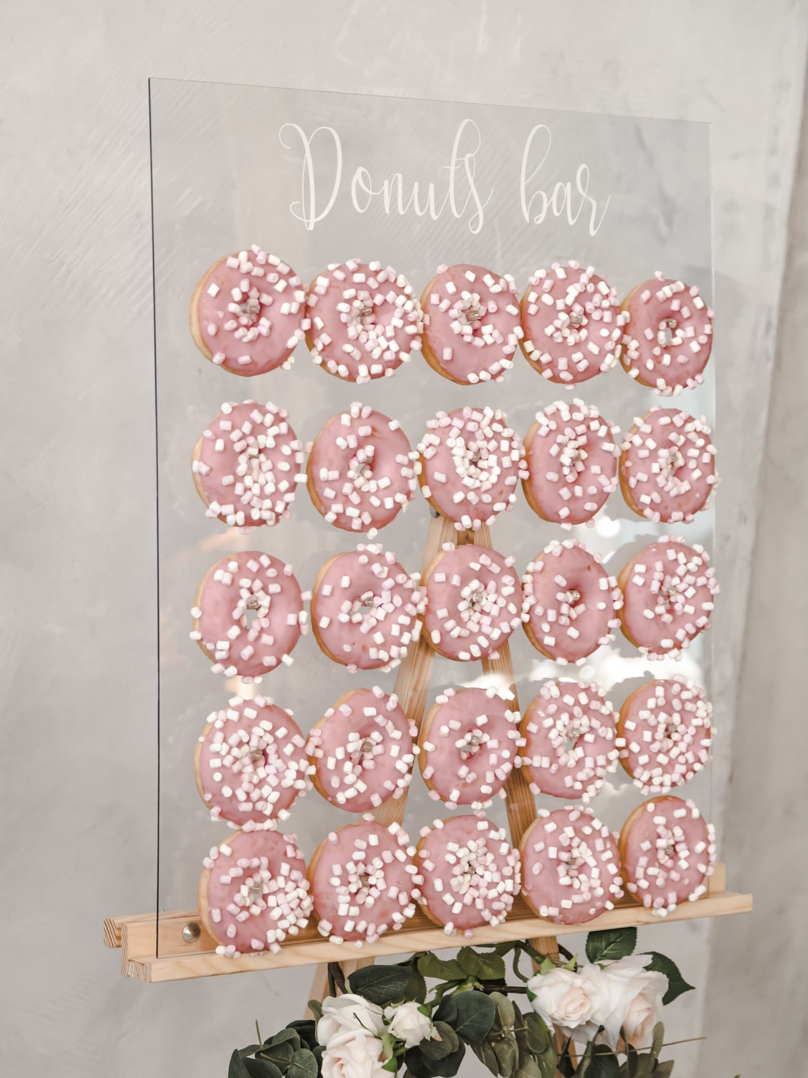 Rustic Donut Display Personalized Donut Wall Stand Donut - Etsy