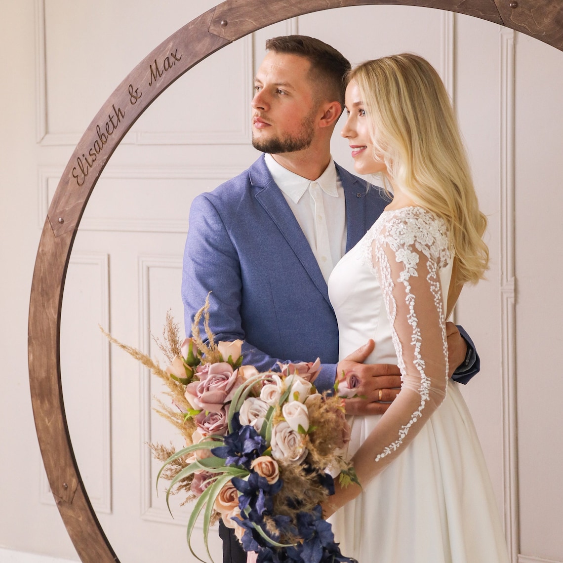 Circle Wedding Arch Wedding Arch Hexagon Triangle Rustic - Etsy Canada