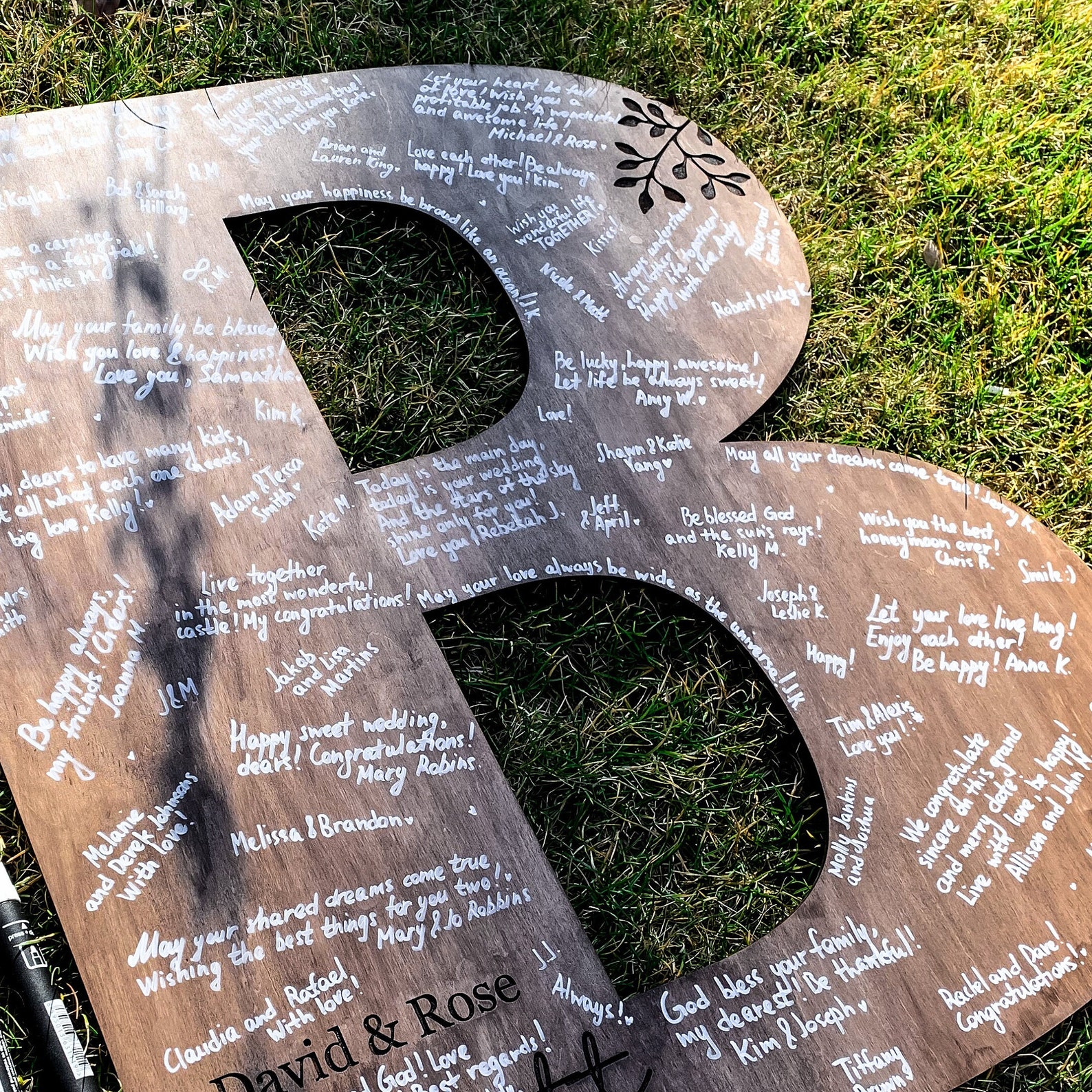 Wedding Guest Book Personalized Letter Form From Weddingbyeli - Etsy UK