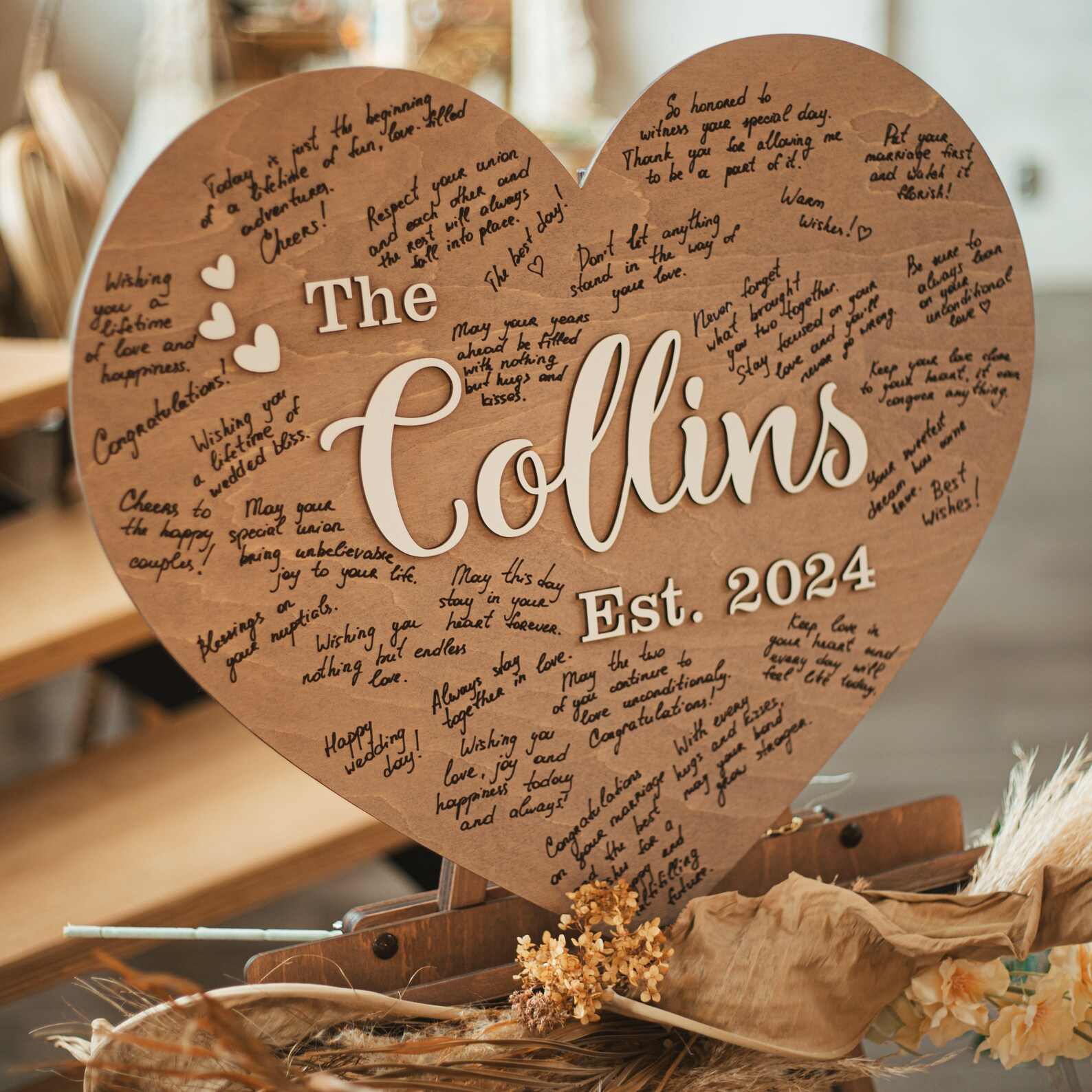 Custom Rustic Wedding Guest Book Sign Unique Guest Book - Etsy