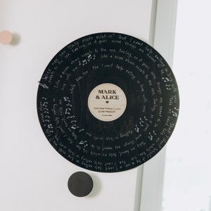 Wedding Guest Book Ideas, Custom Record Cover Vinyl Record Guest Book ...
