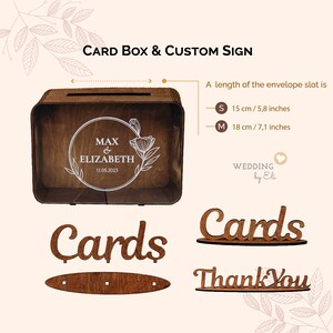 Crafted Memories, Personalized Wood and Acrylic Card Box for Your ...