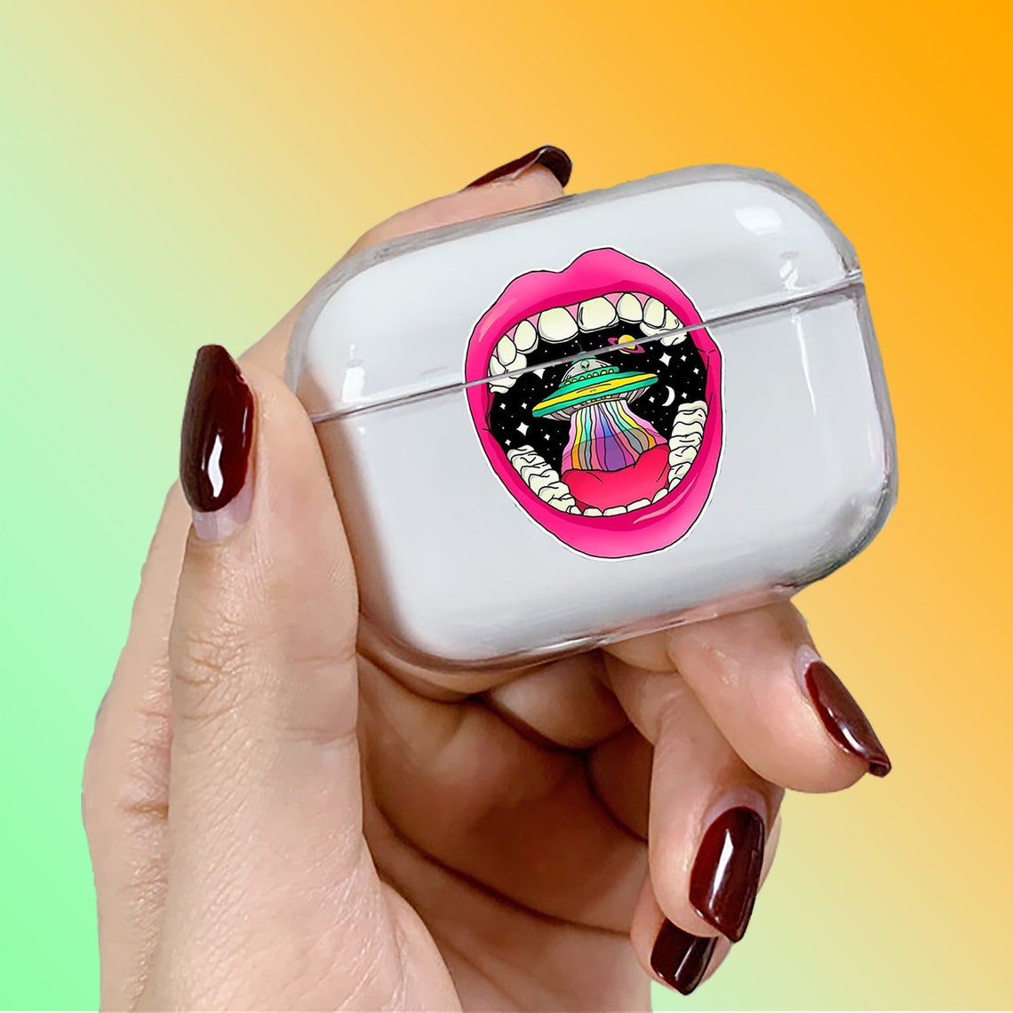 Funny AirPods Case UFO Silicone Airpod Case Hipster | Etsy
