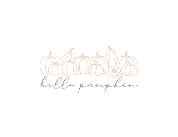 Hello Pumpkin - Etsy