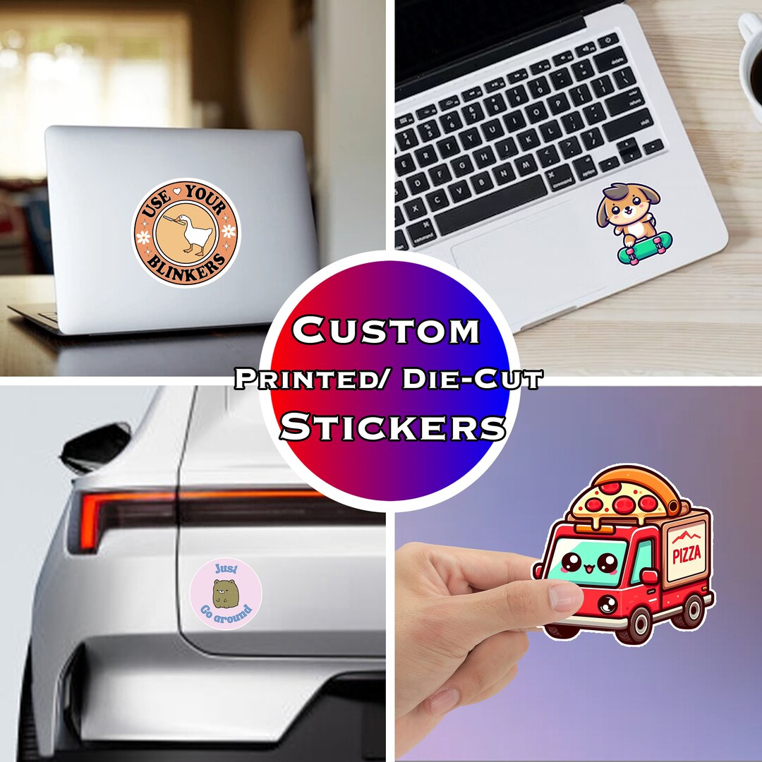 Custom Vinyl Stickers, Die Cut Stickers, Cut to Size Stickers, FAST ...