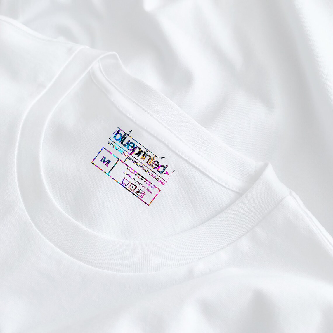 Tag-less Neck Label Custom FULL COLOR Tagless Heat Transfer - Etsy