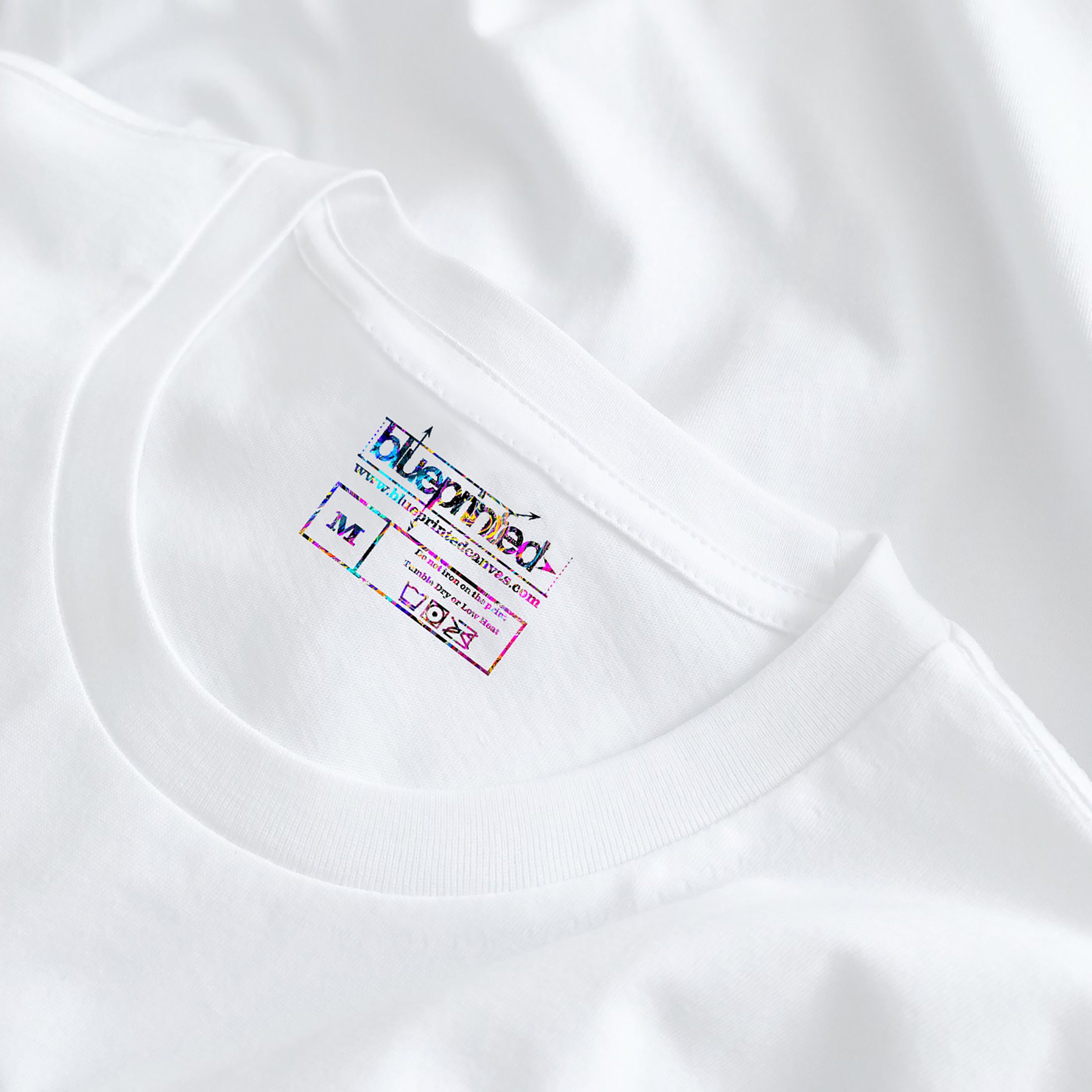 Tag-less Neck Label Custom FULL COLOR Tagless Heat Transfer - Etsy