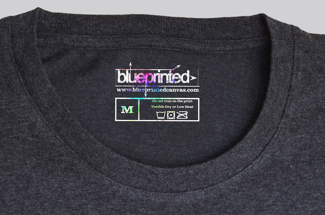 Tag-less Neck Label - Custom FULL COLOR Tagless Heat Transfer Care ...