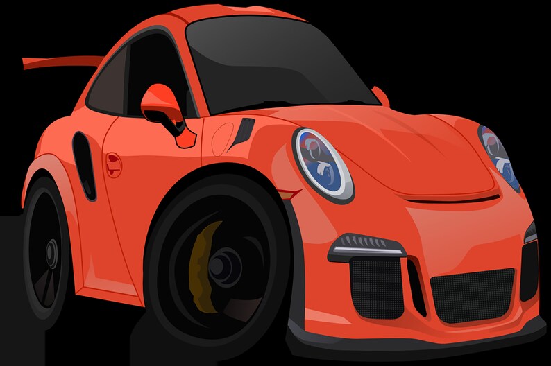Custom Caricature/cartoonized Car Design Artwork (digital Download) - Etsy