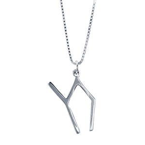 Modern and Delicate 14K Gold Geometric Chai Pendant - Etsy