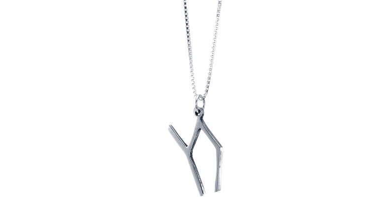 Modern and Delicate 14K Gold Geometric Chai Pendant - Etsy
