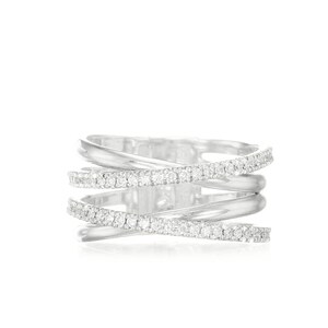 Stunning Intertwining Diamond Ring - Etsy