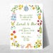 Hand-illustrated Watercolor Wedding Invitation, Whimsical Doodle ...