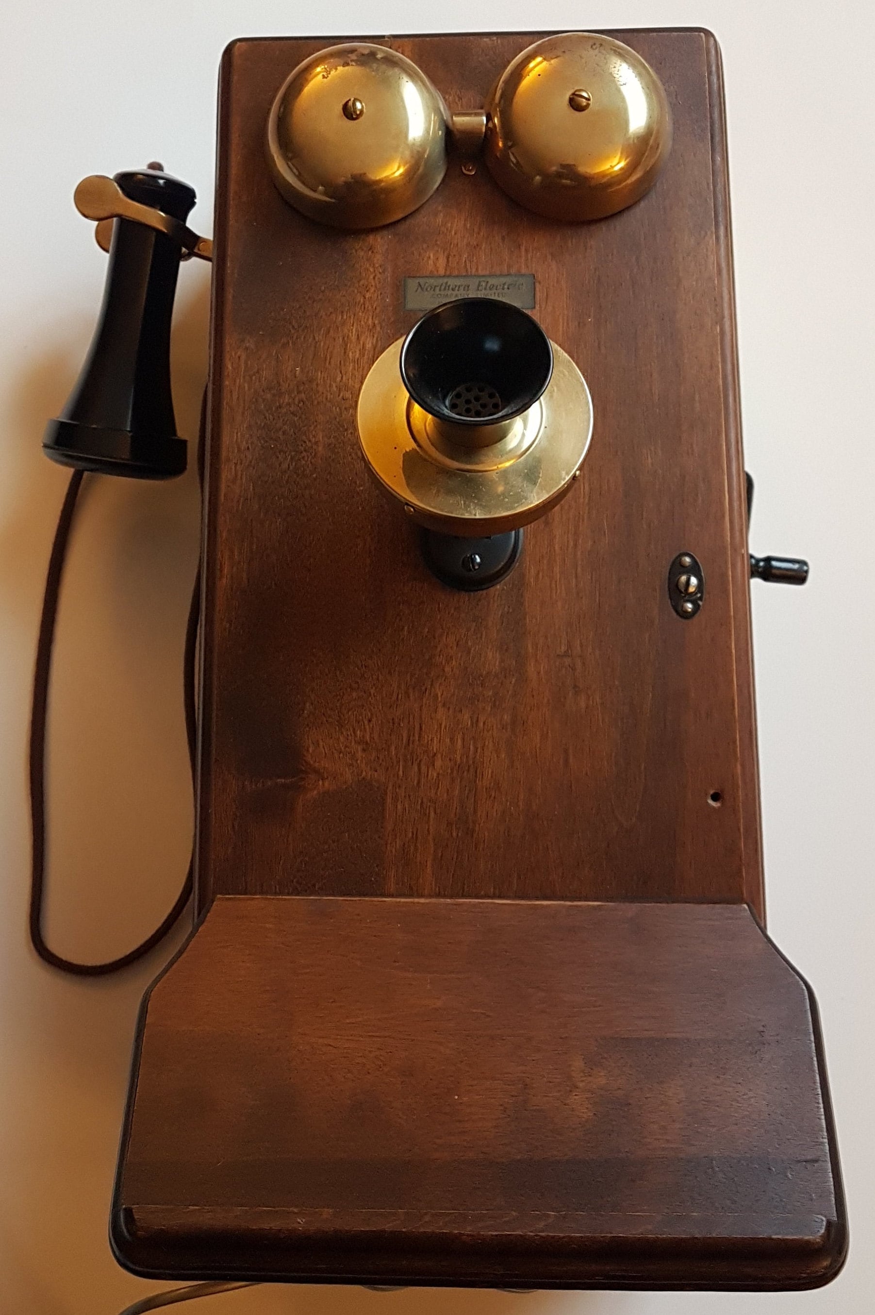Northern Electric Model N417AH Antique Wooden Wall Telephone With ...