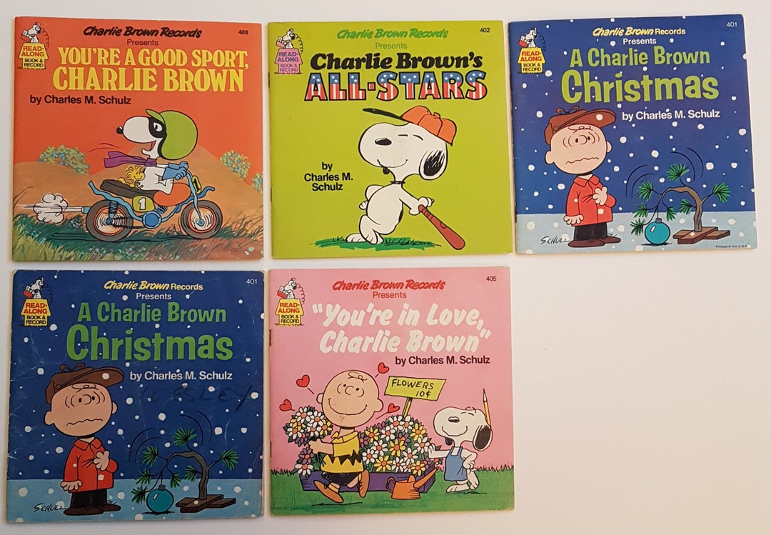 Charlie Brown Vintage Read-along Books and Records - Etsy