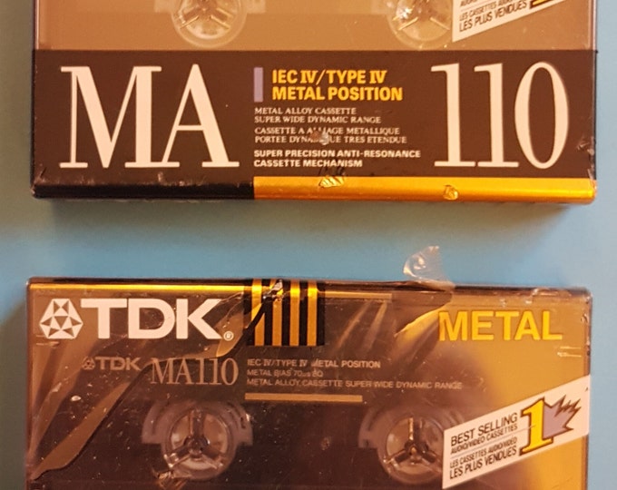 TDK MA 110 Audio Cassette Metal Position Type IV - New Old Stock ...