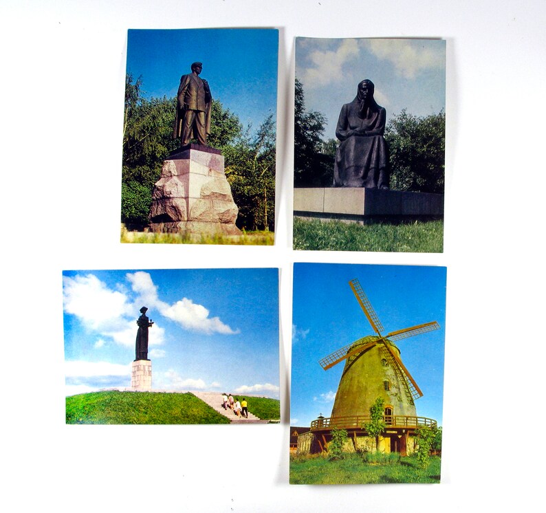 A Collection of Old Postcards With Views of Lithuanian Cities | Etsy