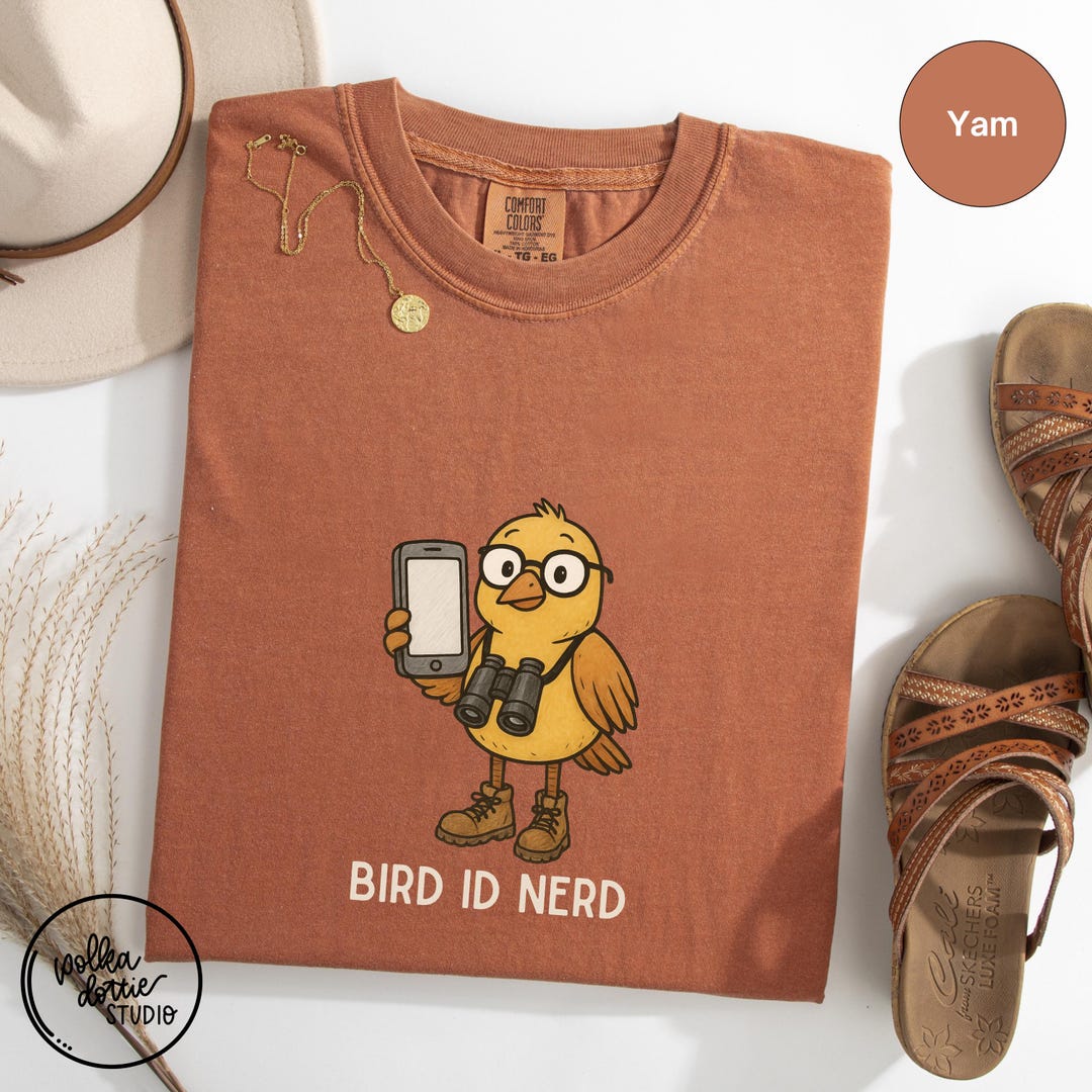 Funny Bird Nerd Shirt, Birdwatcher Bird ID App User, Bird Sound ID ...