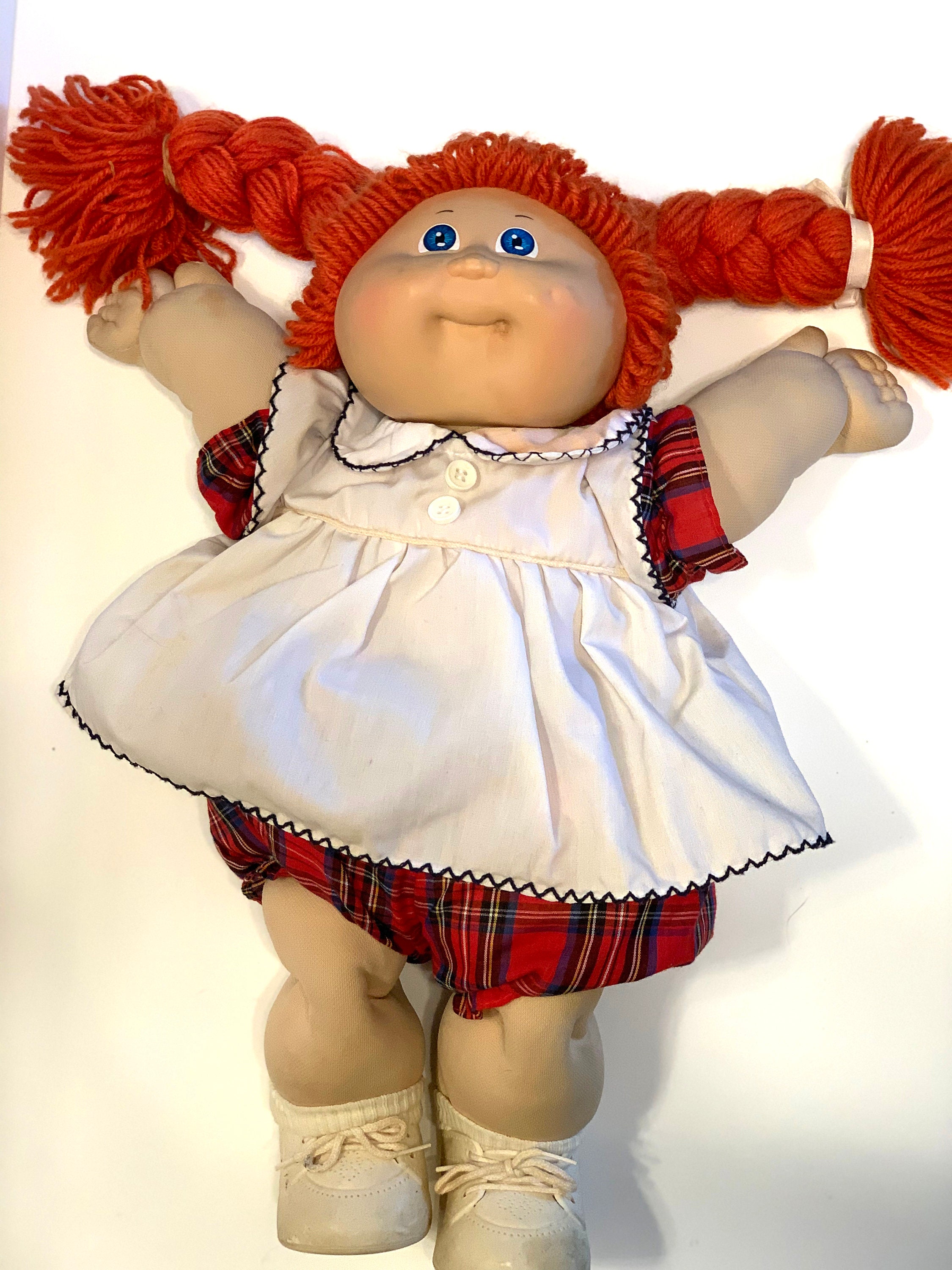 Cabbage Kid Dolls Lot of 4, Red Hair With Blue Eyes, Vintage Cabbage ...