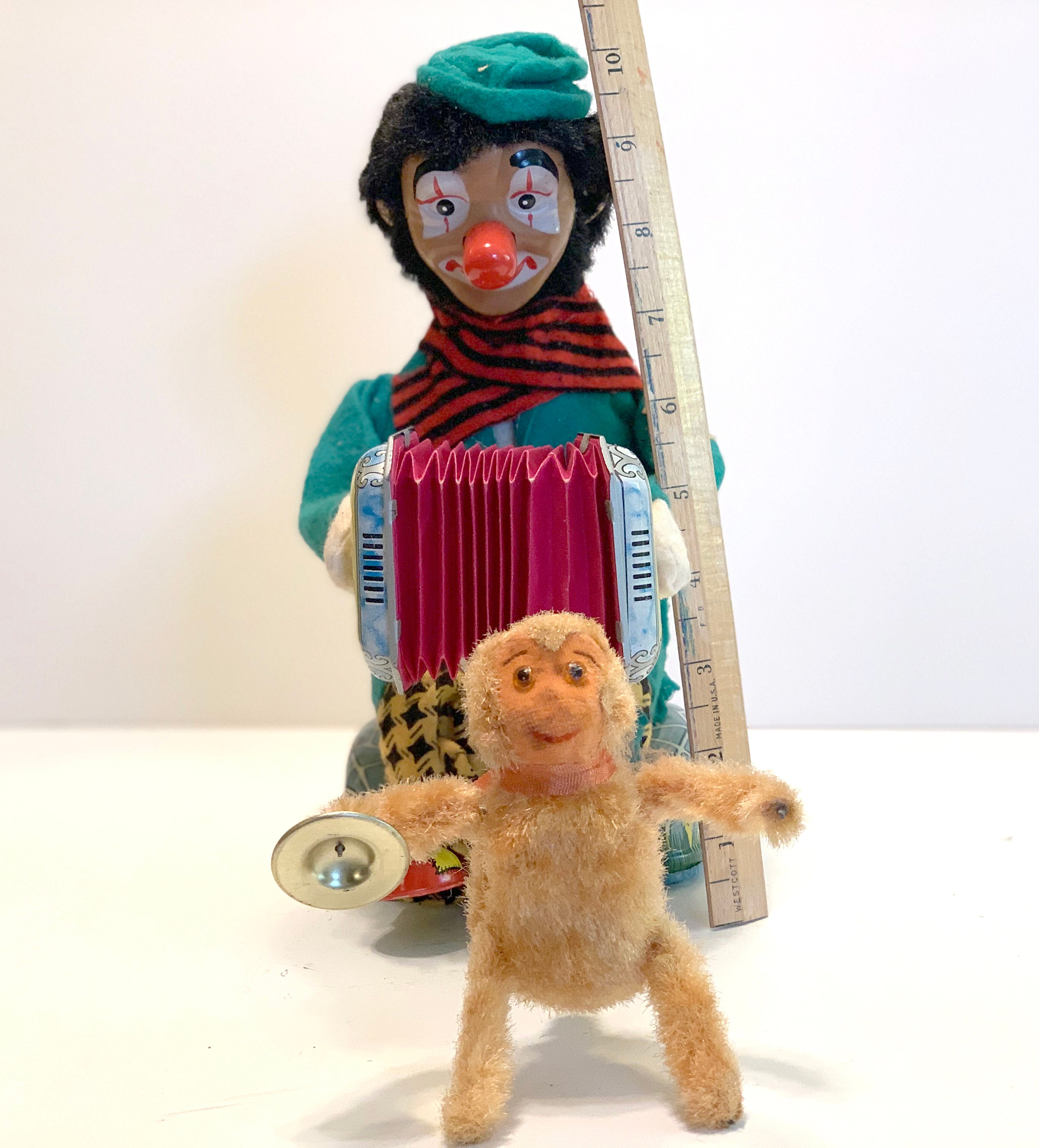 The Accordion Player Hobo With Musical Chip With Box 1950's, Vintage ...