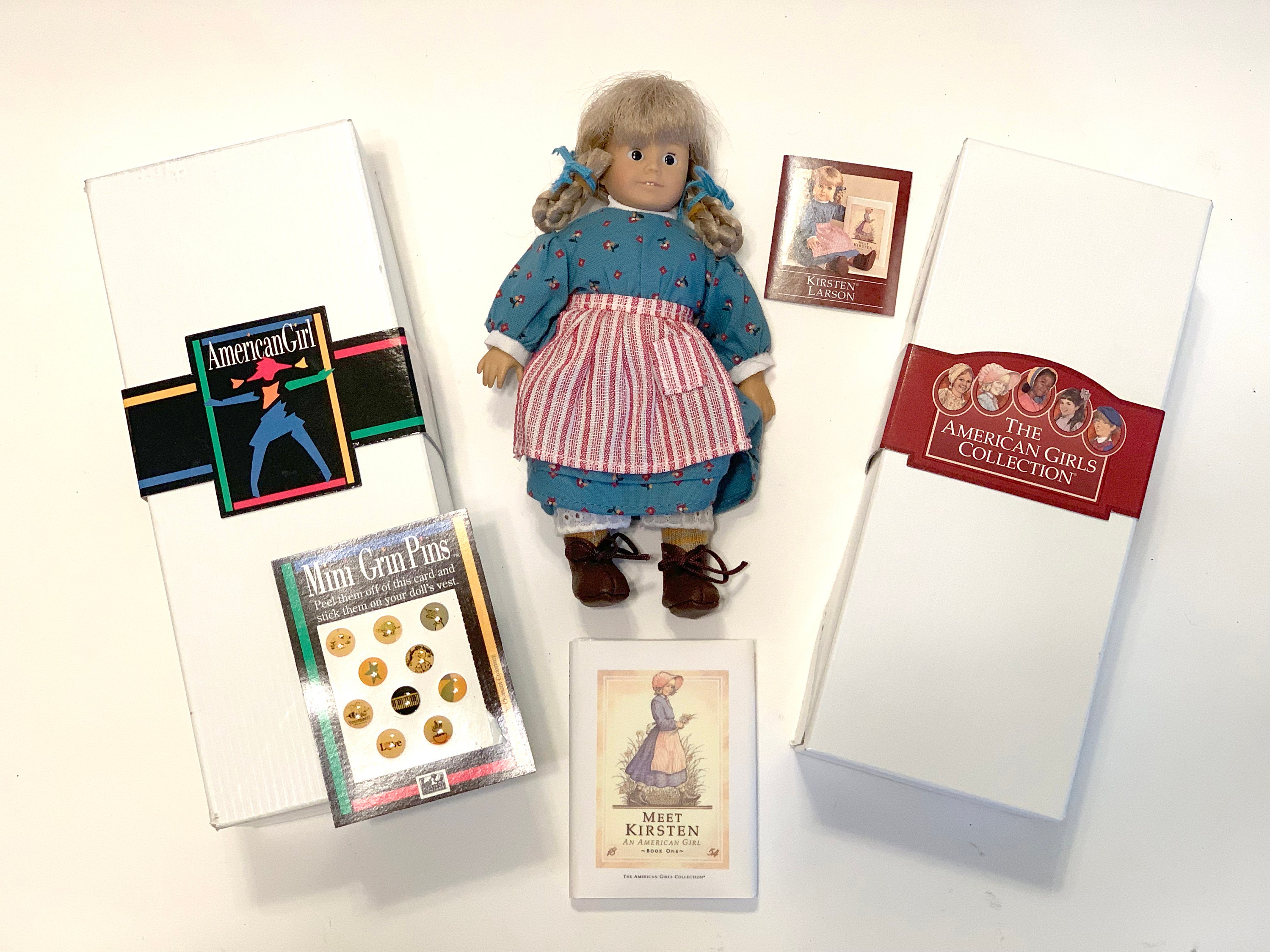 American Girl Doll - Kirsten Larson Mini in Original Box & Books! RARE ...