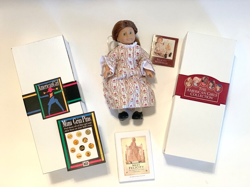 American Girl Doll Felicity Merriman Mini in Original Box & Books RARE ...