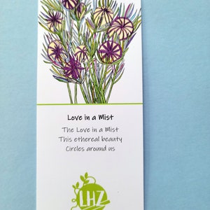 Heavenly Flowers Haiku Bookmark Pack Four Haiku Bookmarks for - Etsy