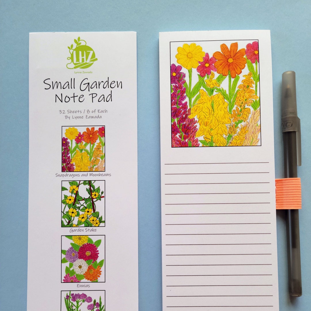 Small Garden Notepad, Magnetic Notepad, Grocery List, Shopping List Pad ...