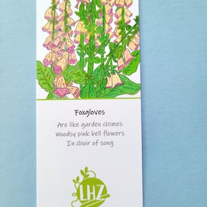 Heavenly Flowers Haiku Bookmark Pack, Four Haiku Bookmarks for Reading ...