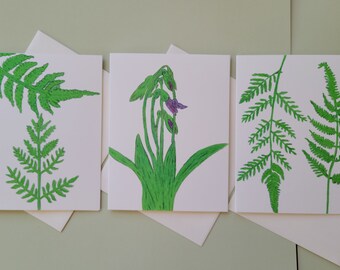 Fern Note Cards - Etsy