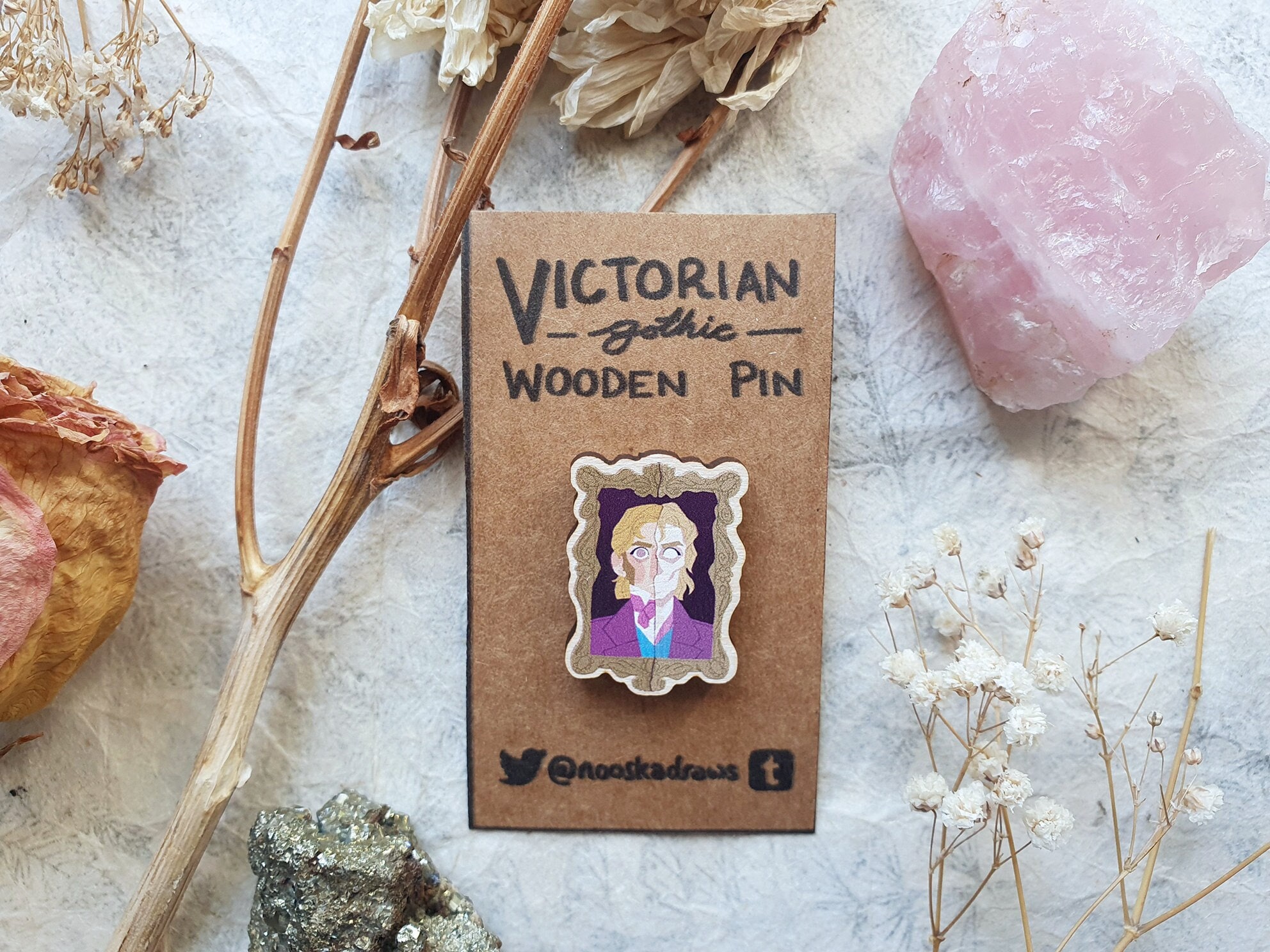 Dorian Gray Wooden Pin - Etsy