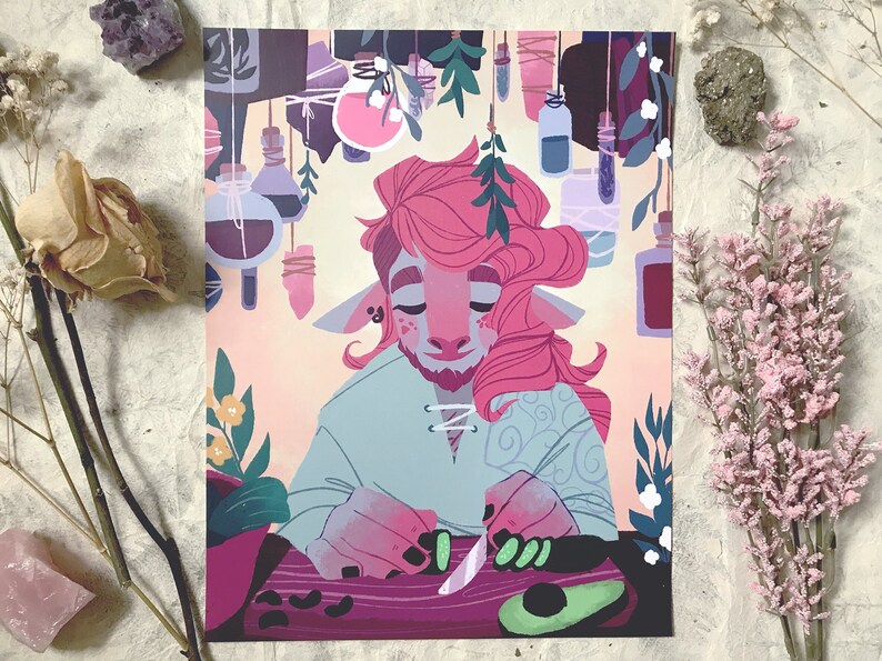 Cosy Cooking Caduceus Big Print | Etsy