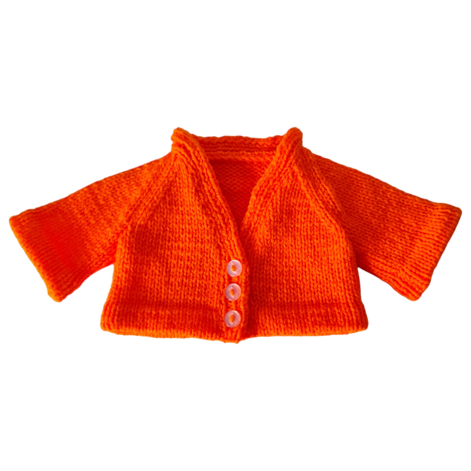Teddy Bear Cardigan Knitting Pattern: Raglan Sleeves, 16-18 Inch ...
