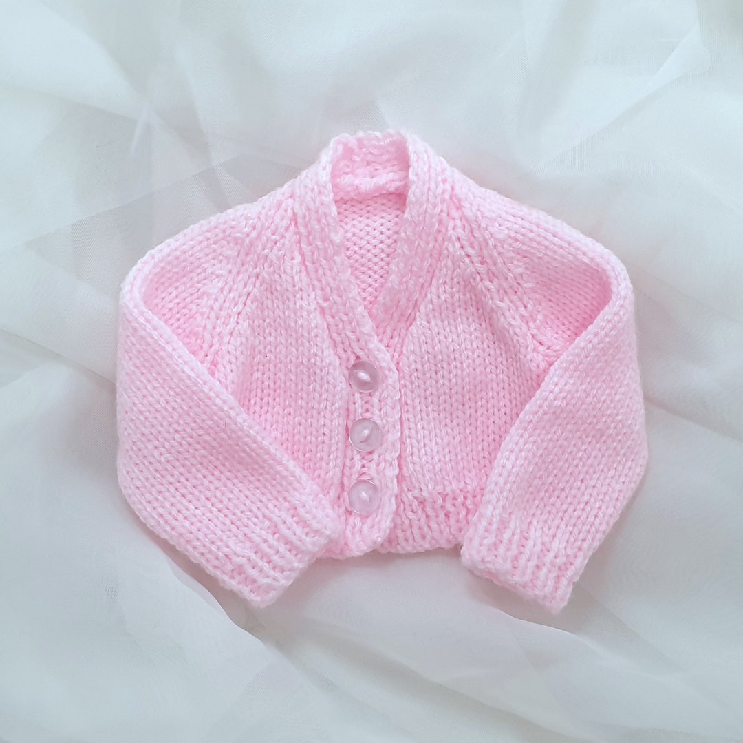 Baby Pink, Dolls Cardigan, Fits 18 Inch Dolls - Etsy