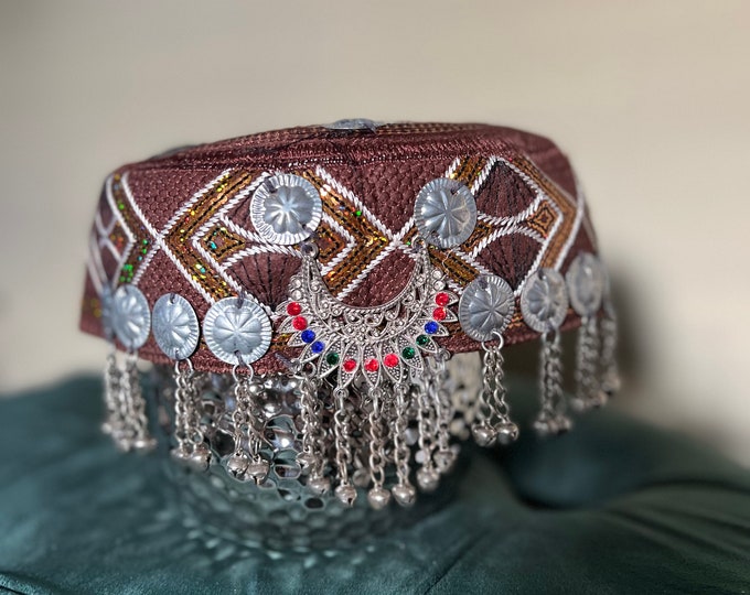 Amina Turkish Afghan Traditional Cap Head Piece Jewelry - Etsy