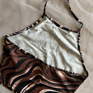 Rachel Green Print Halter Top - Etsy