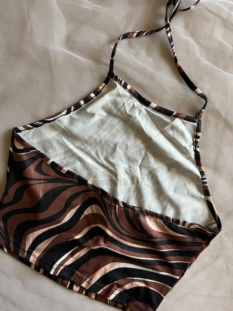 Rachel Green Print Halter Top - Etsy