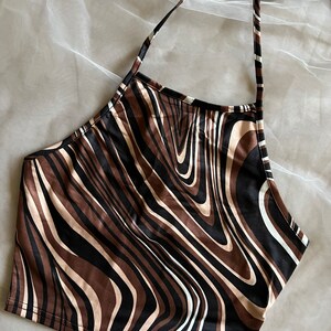 Rachel Green Print Halter Top - Etsy