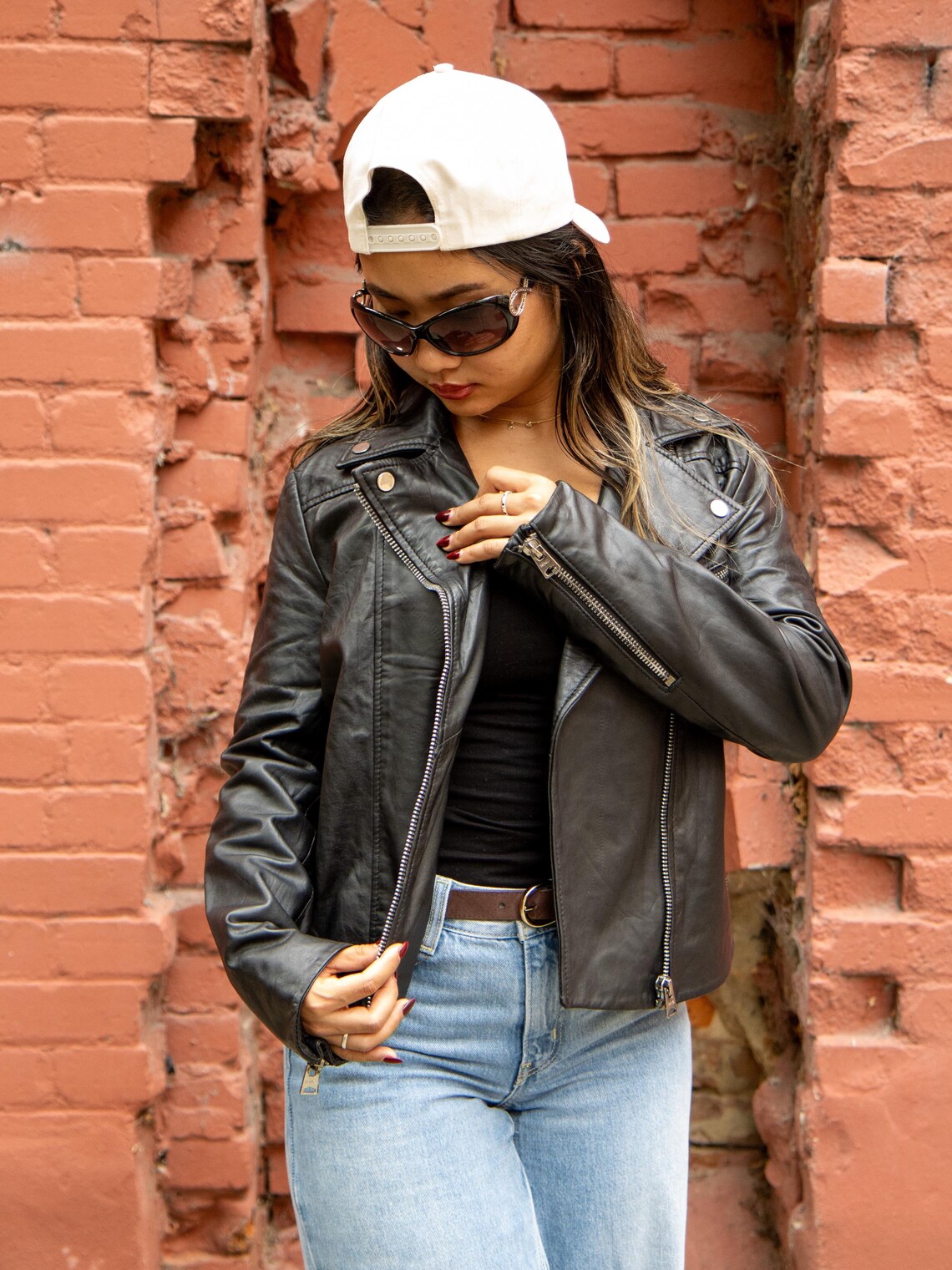 The Outlaw Leather Jacket | Women’s Leather Jacket | Lamb/sheep Leather ...