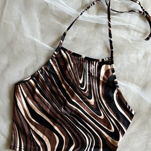 Rachel Green Print Halter Top - Etsy