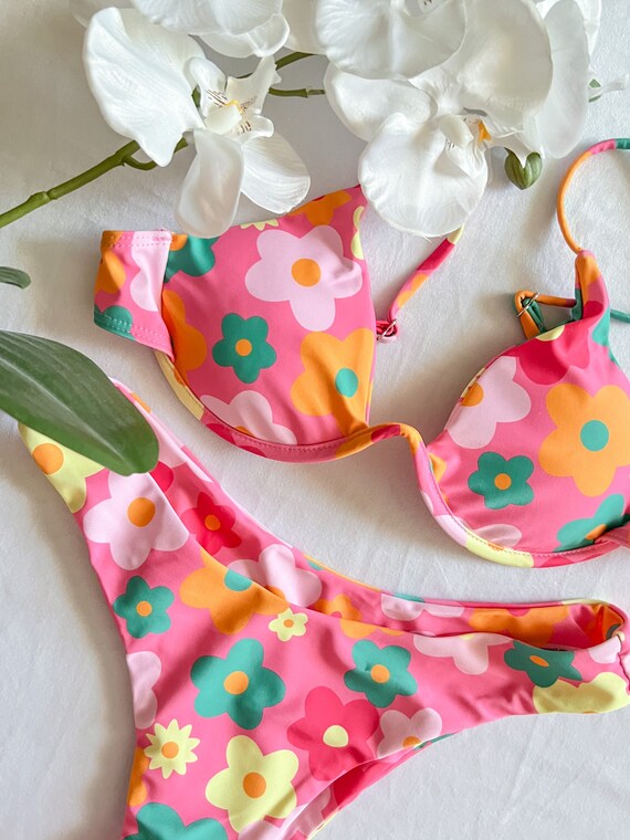 Ella Floral Bikini Set Etsy
