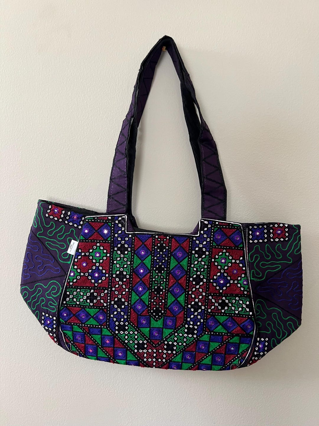 Lahore Night Bazaar Tote | Hand Stitched Embroidered Purse - Etsy