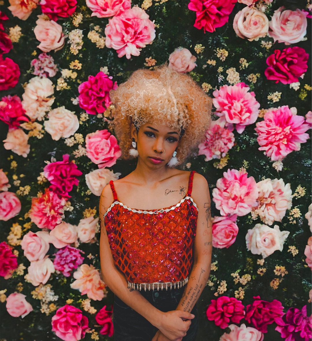 Emma Cami-style Embroidered Sequin Top prom Top Sequin Top Saree ...